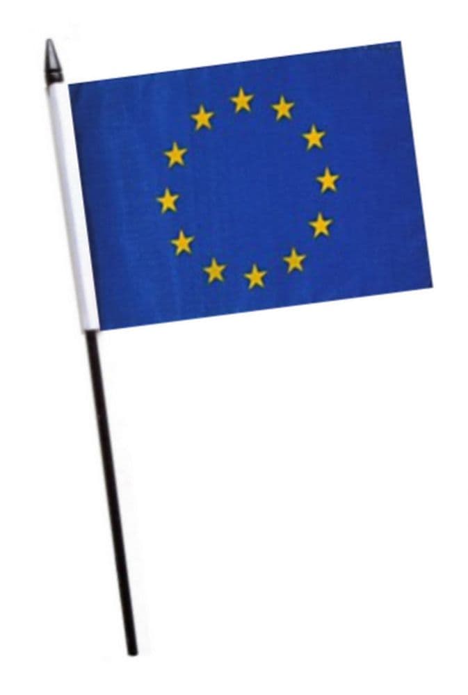 European Union EU Small Hand Waving Flag
