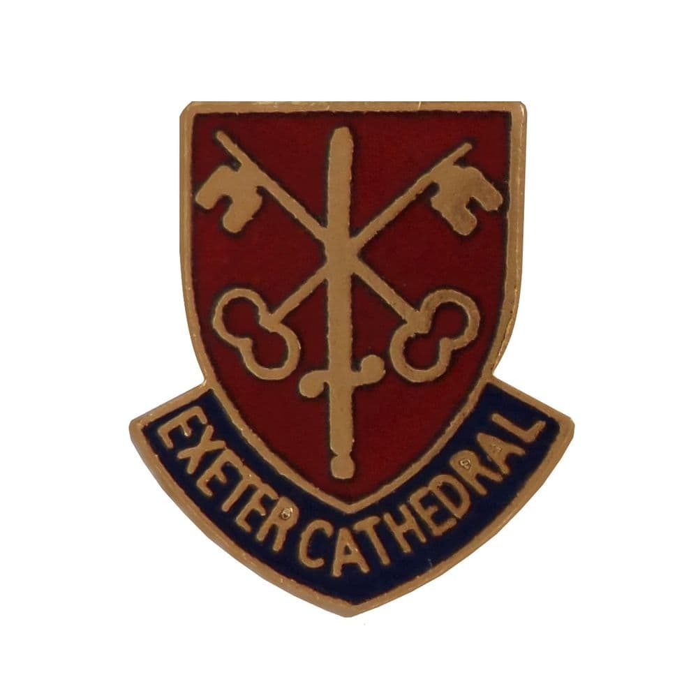 Exeter Cathedral Bishop s Arms Small Pin Badge