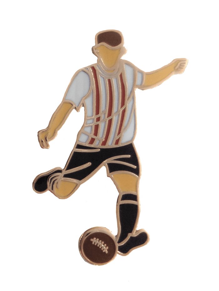 Exeter City Football Player Gold Plated Pin Badge