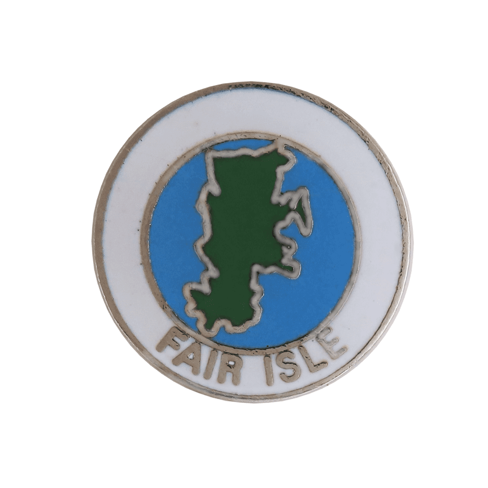 Fair Isle Pin Badge