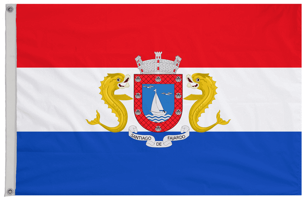 Fajardo Puerto Rico Flag with Eyelets