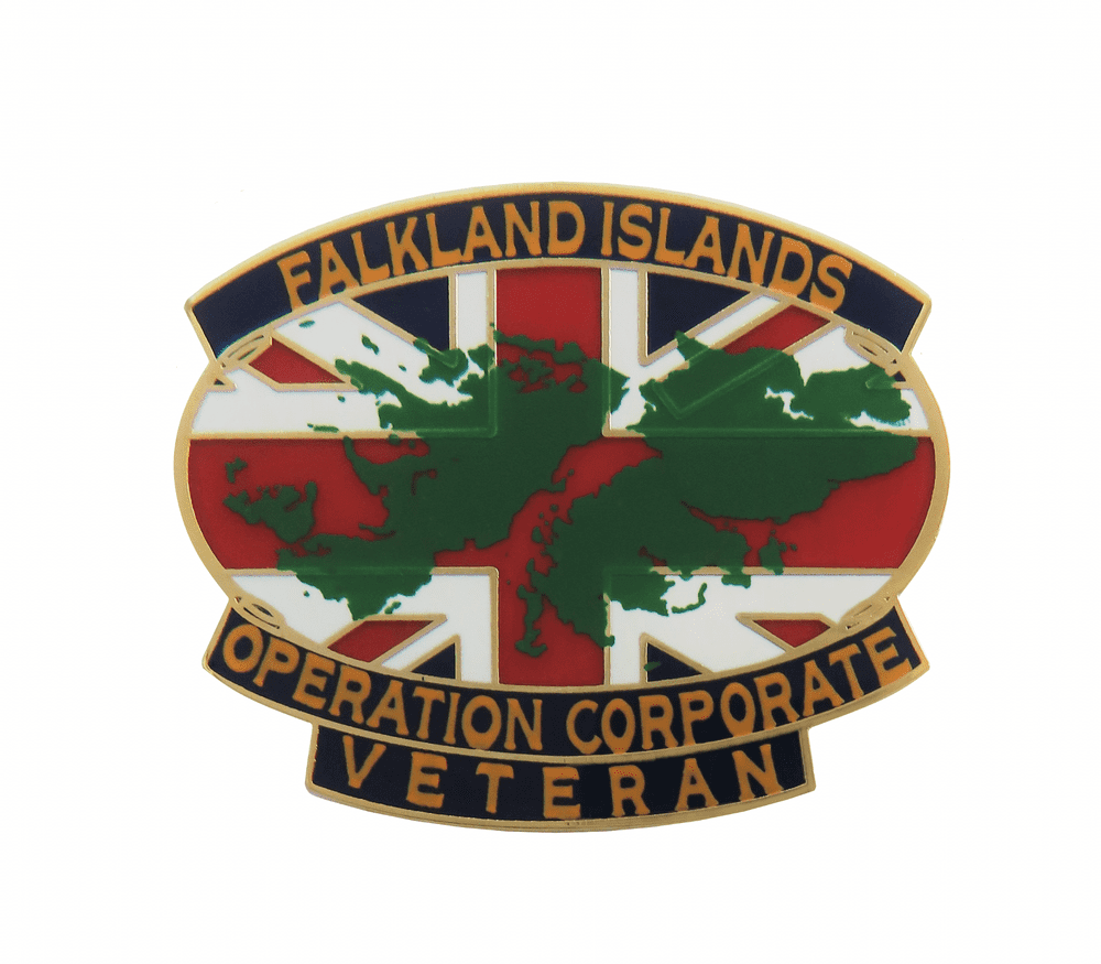 Falkland Islands Veteran Operation Corporate Pin Badge