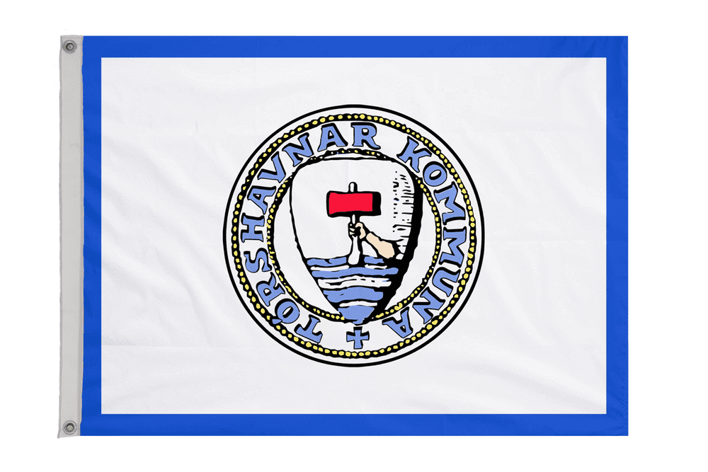 Faroe Islands Capital City Tórshavn Flag with Eyelets