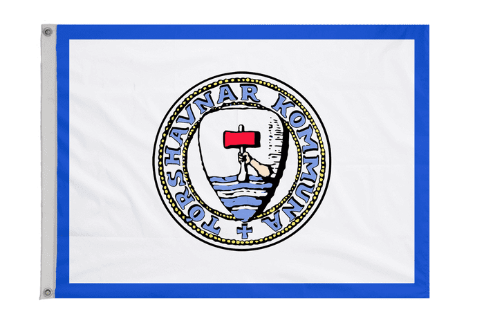 Faroe Islands Capital City Tórshavn Flag with Eyelets