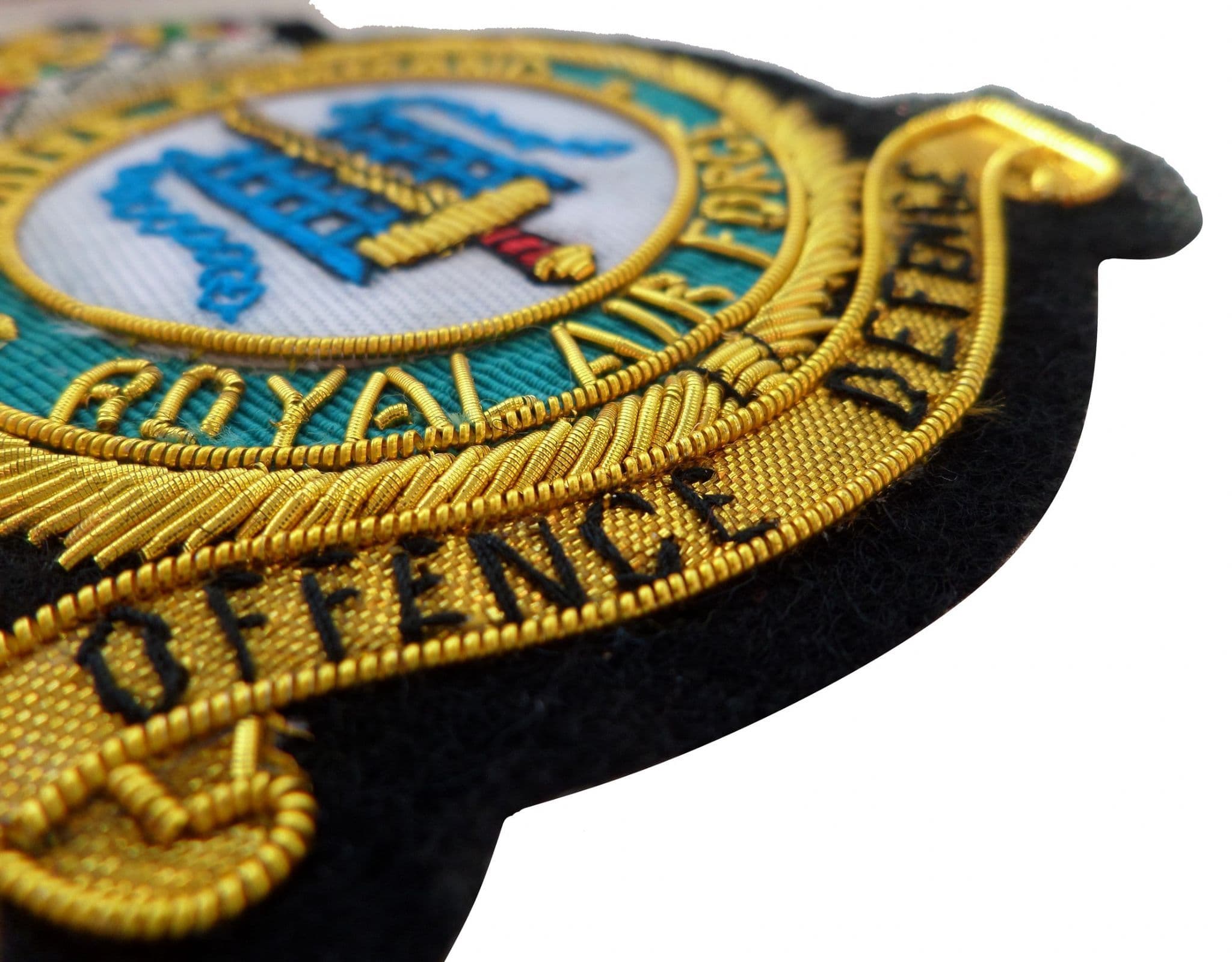 Fighter Command Royal Air Force RAF Embroidered Blazer GOLD WIRED Patch