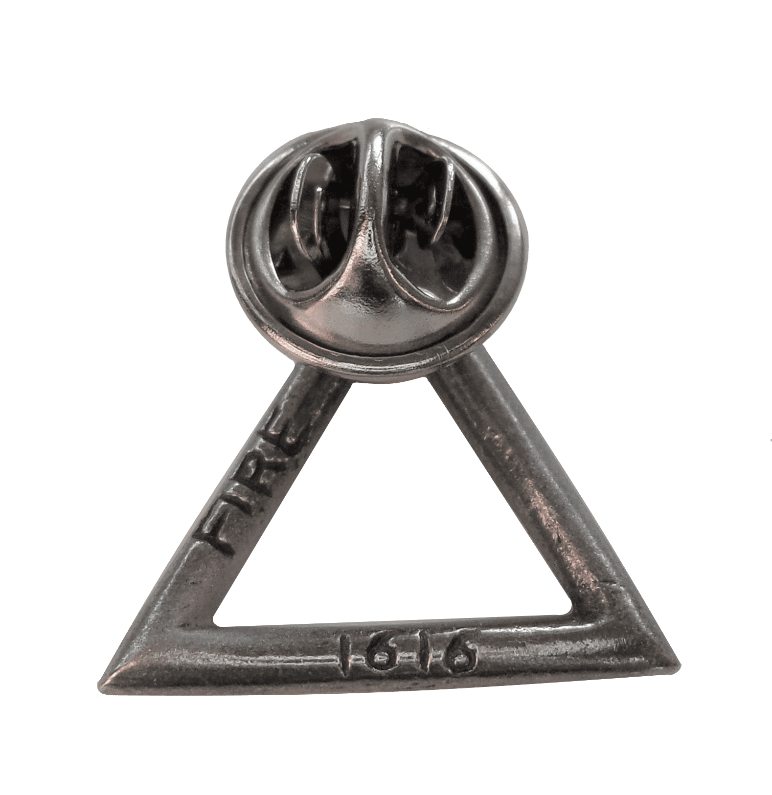 Fire Alchemical Symbol Pewter Pin Badge