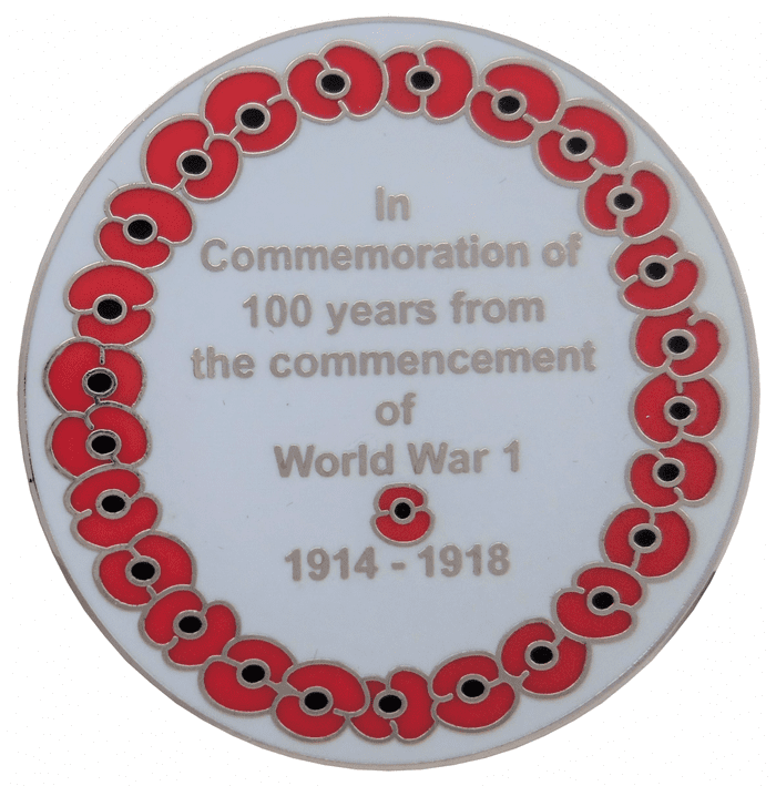 First 1st World War 1 WW1 Centenary We Will Remember Commemorative Coin ...