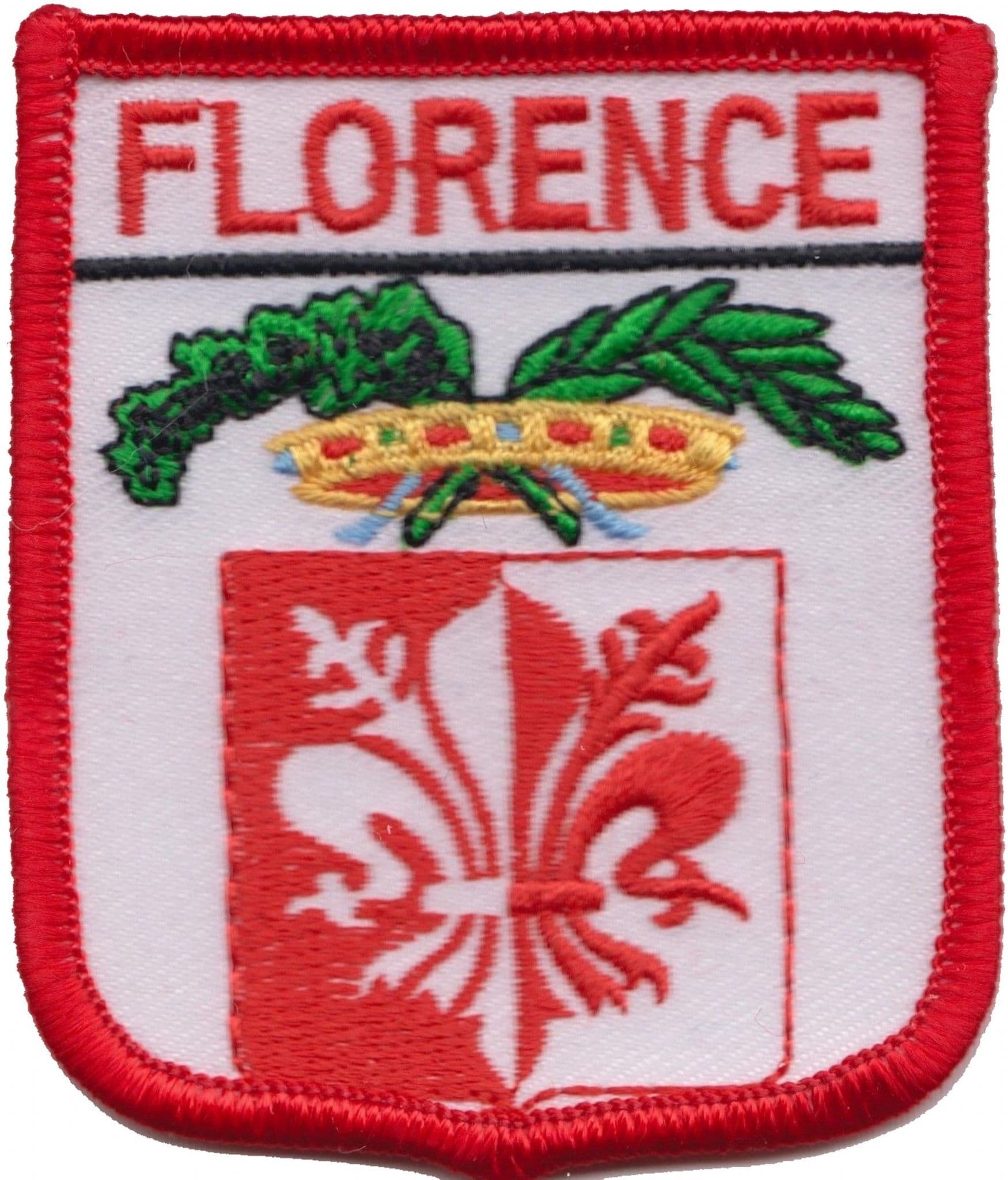 Florence Italy Shield Embroidered Patch a379