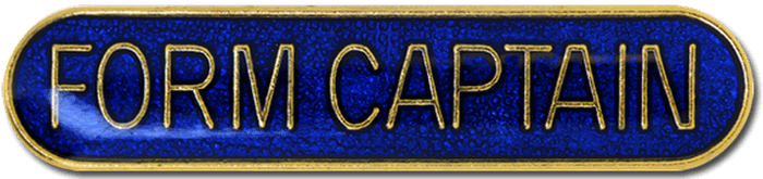 Form Captain Rounded Bar Blue Pin Badge