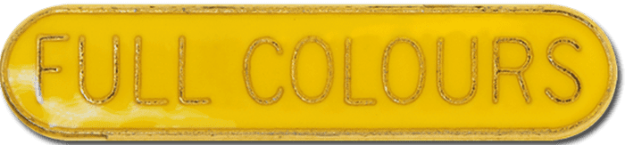 Full Colours Rounded Bar Yellow Pin Badge