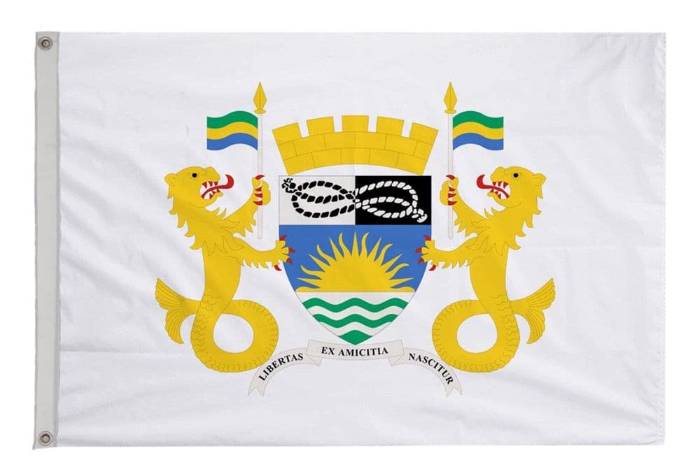 Gabon Capital City Libreville Flag with Eyelets