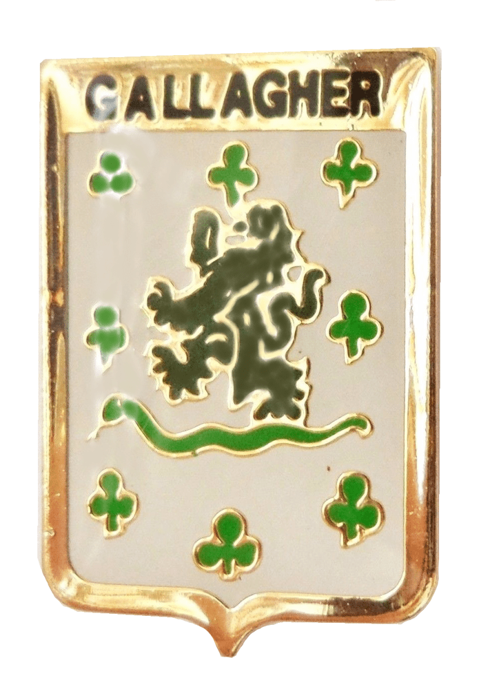 Gallagher Irish Family Surname Pin Badge