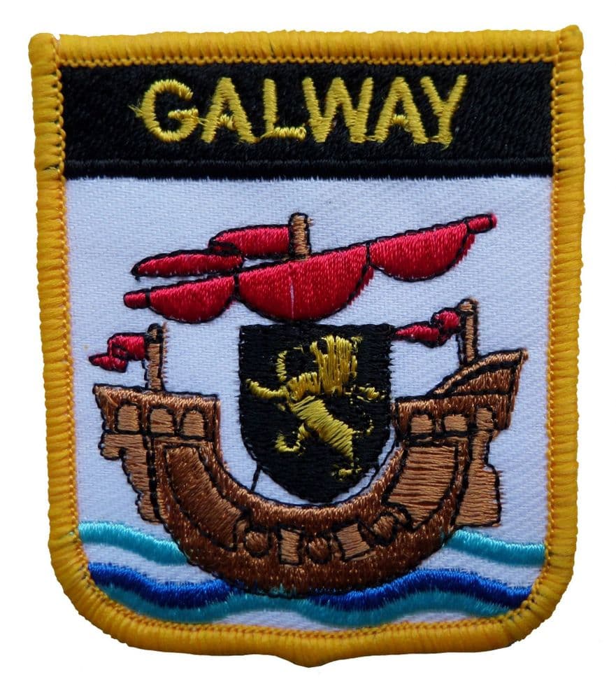 Galway Ireland Shield Embroidered Patch