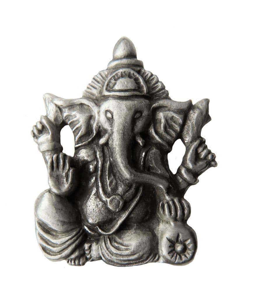 Ganesha Ganesh Hindu Hinduism Pewter Brooch