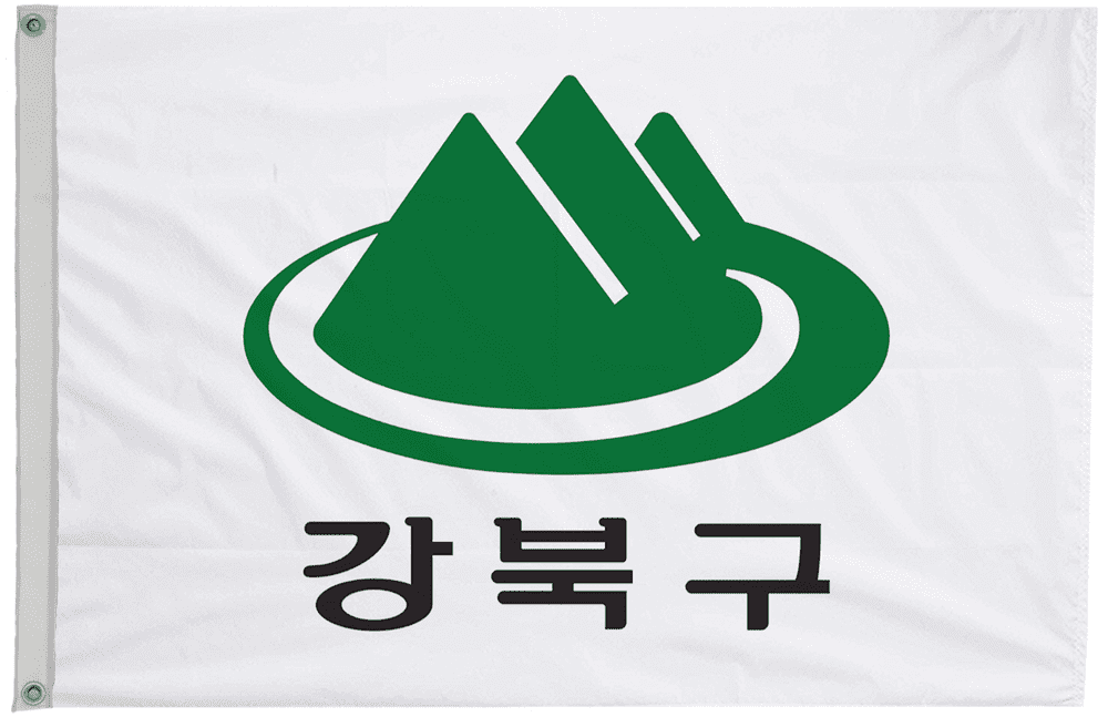 Gangbuk District South Korea Flag with Eyelets