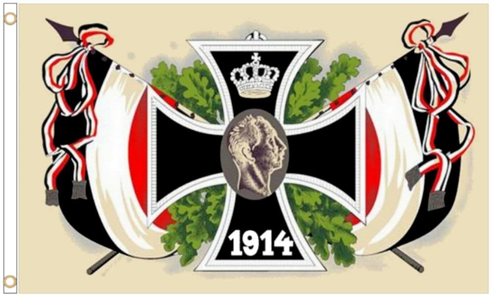 German Empire Kaiser Wilhelm II Iron Cross Polyester 5 x3 Flag