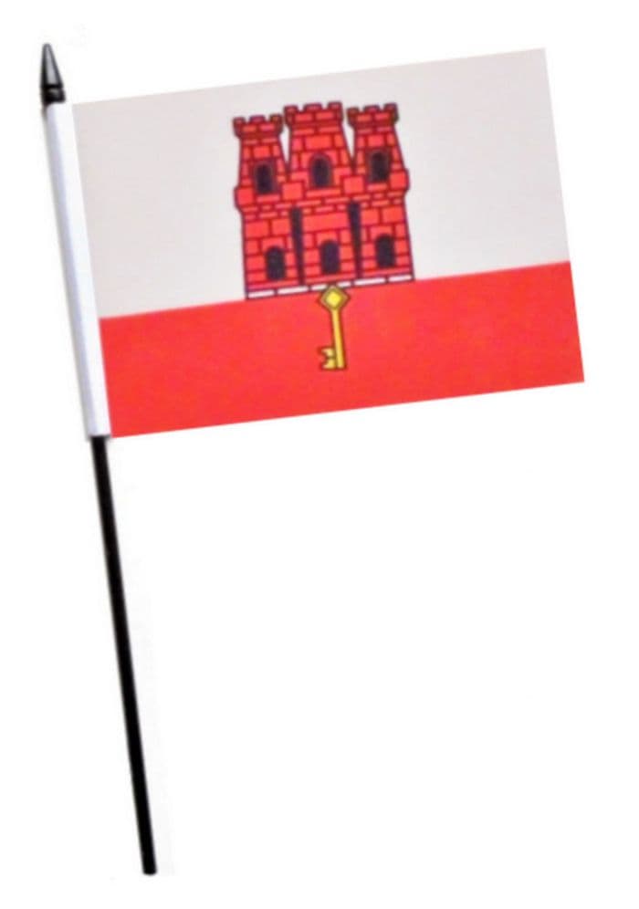 Gibraltar Small Hand Waving Flag