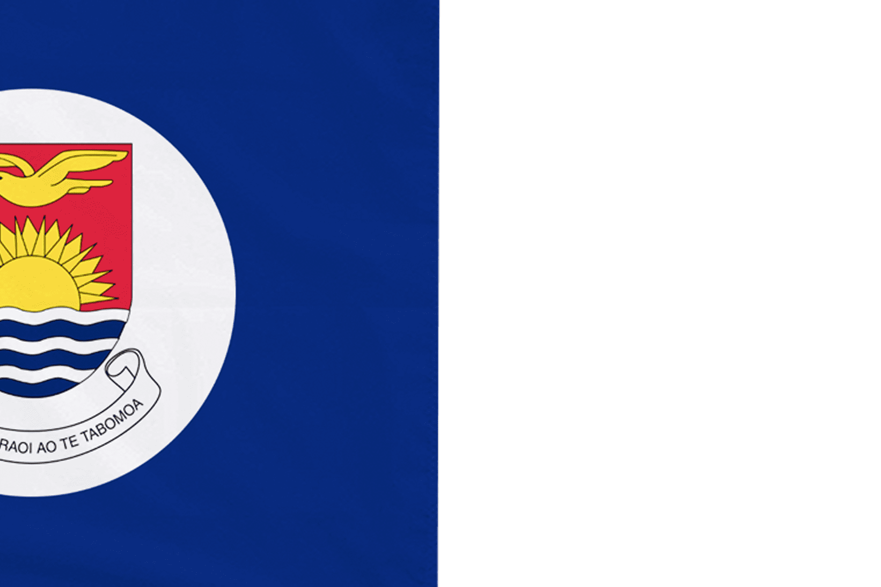 Gilbert Islands 1976 to 1979 Flag with Rope & Toggle