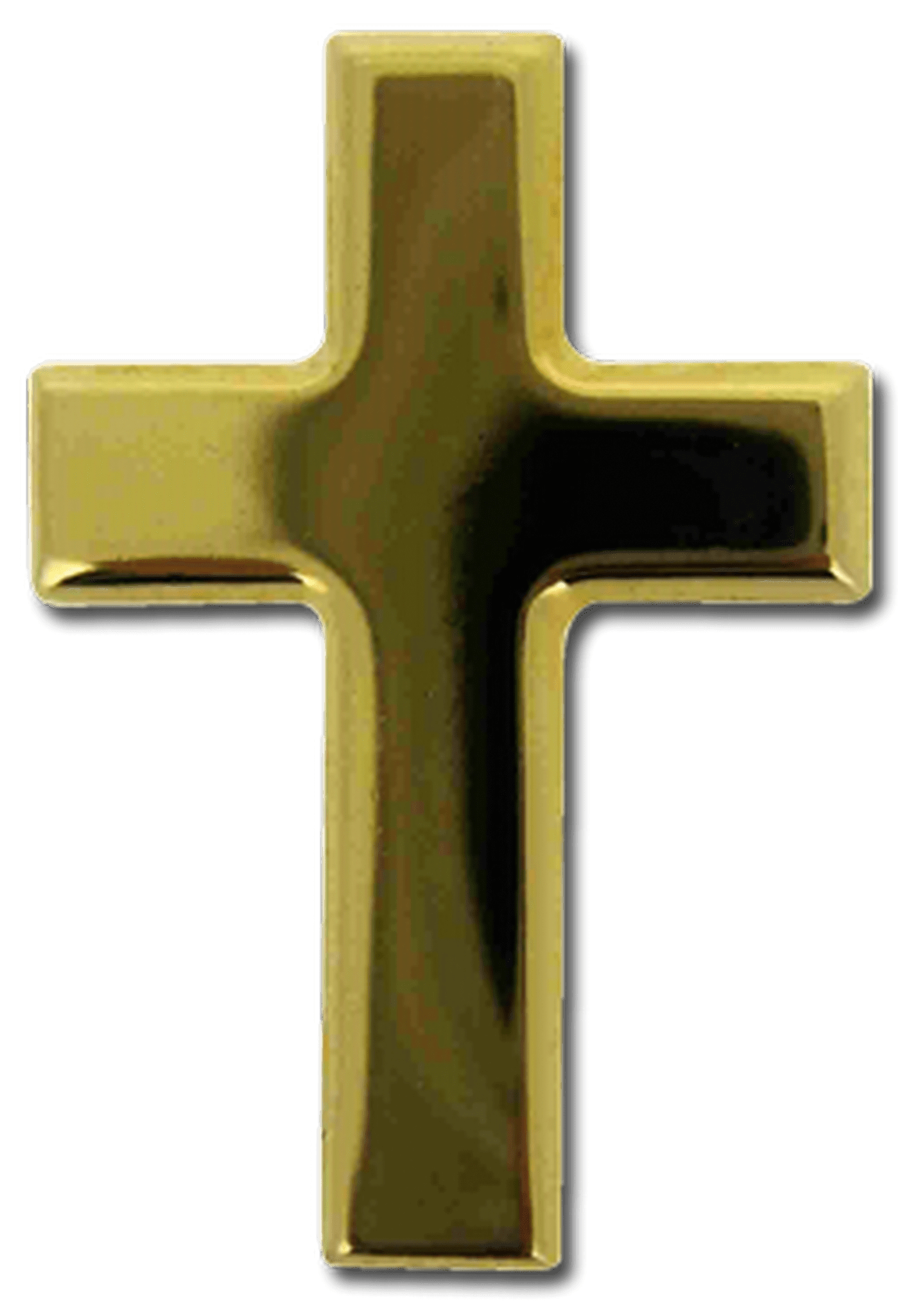 Gold Cross Small Pin Badge