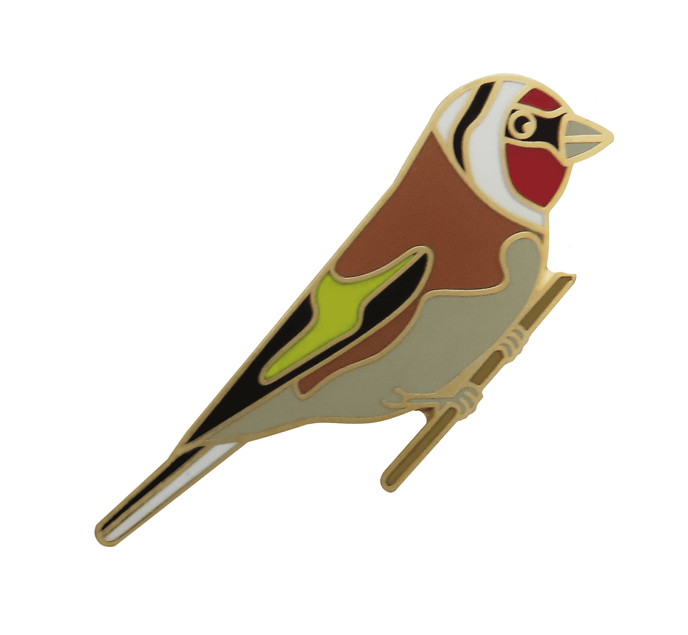 Goldfinch Pin Badge