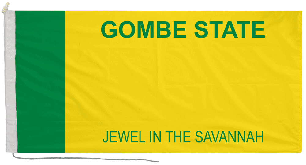 Gombe State Nigeria Flag with Rope & Toggle