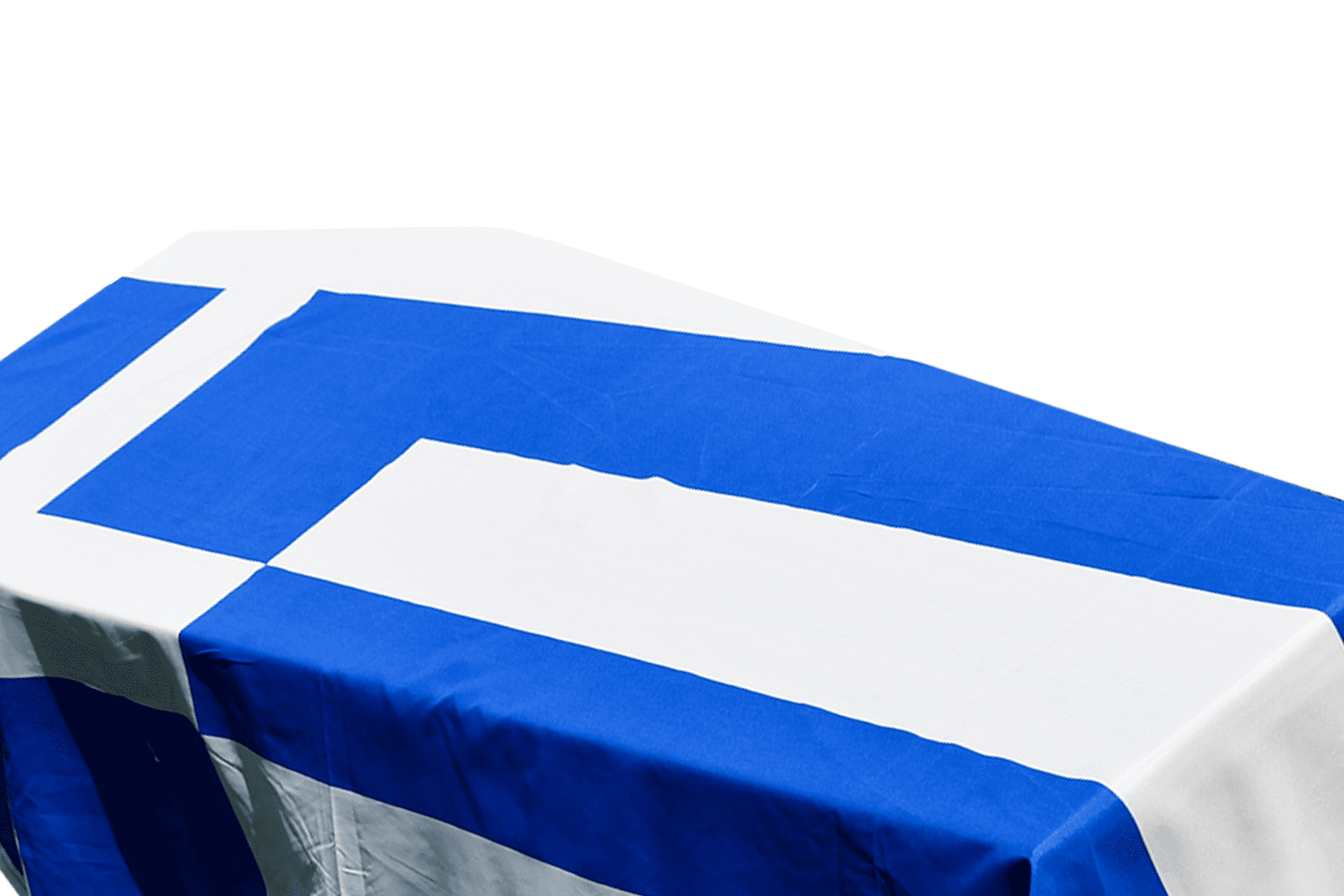 GREECE FLAG COFFIN DRAPE
