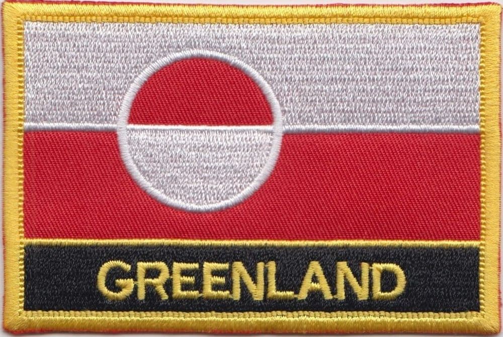 Greenland Embroidered Rectangular Patch