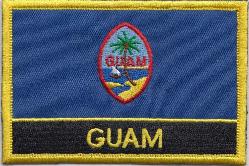 Guam Embroidered Rectangular Patch