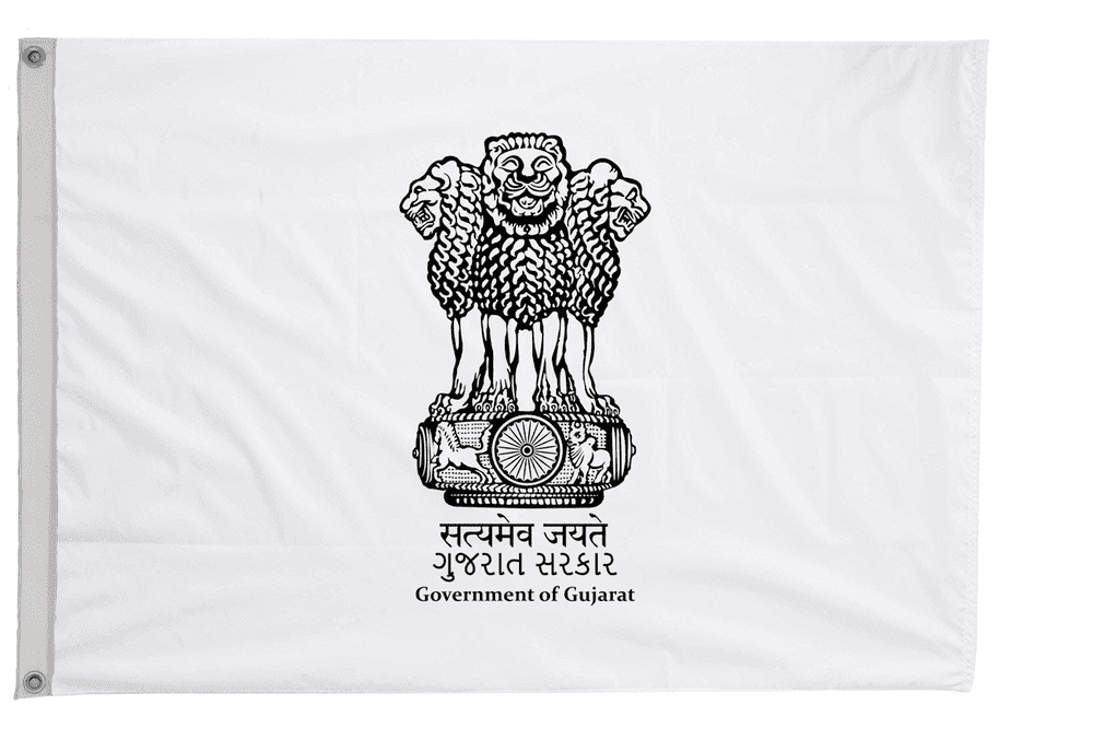Gujarat India Flag with Eyelets
