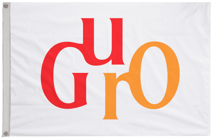 Guro District South Korea Flag with Eyelets