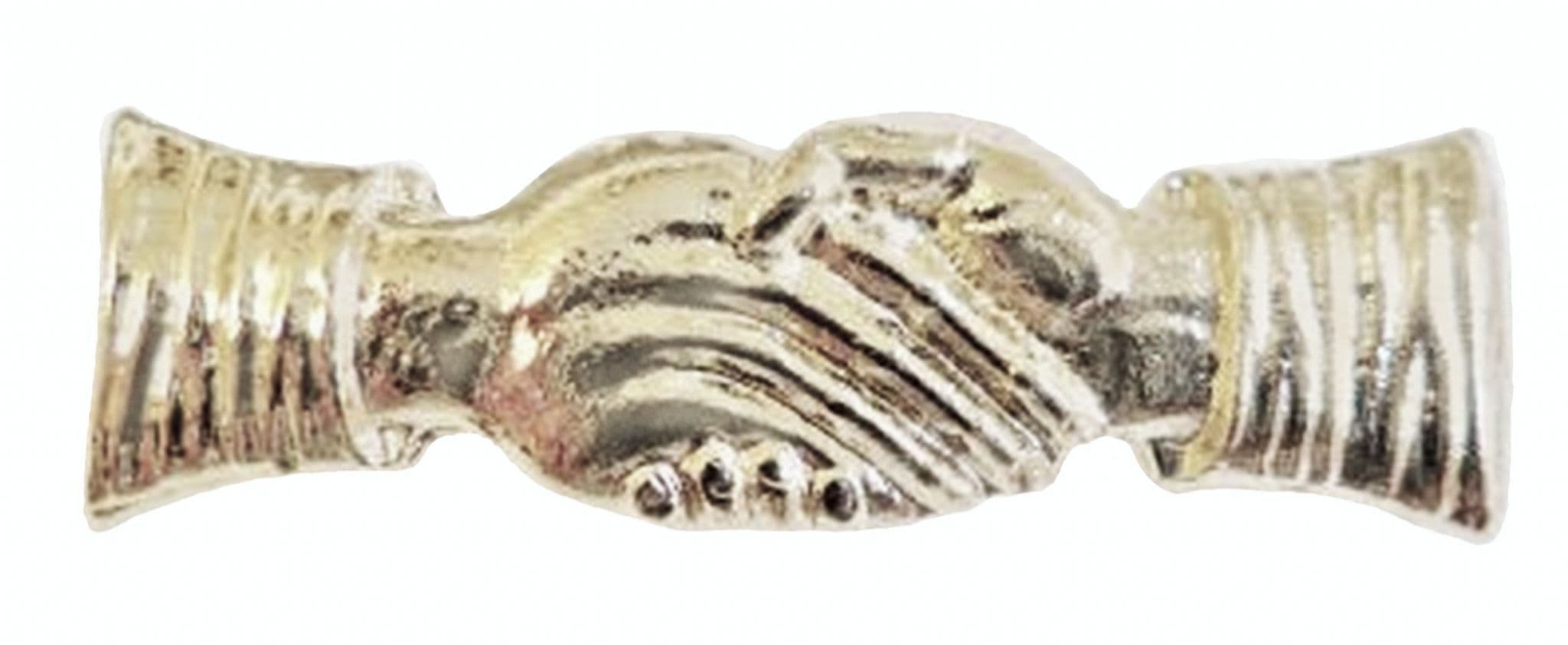 Handshake Clasped Hands Nickel-Plated Orange Order Symbol For ...