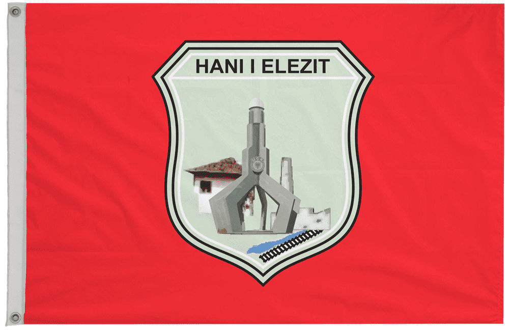 Hani i Elezit Kosovo Flag with Eyelets