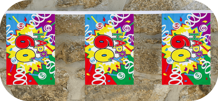Happy 60th Birthday Flag Bunting