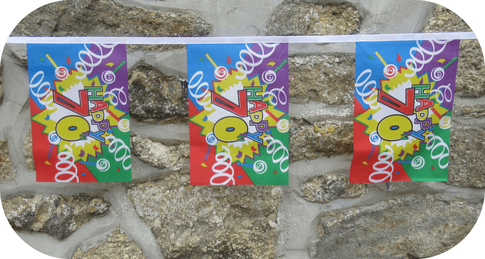 Happy 70th Birthday Flag Bunting