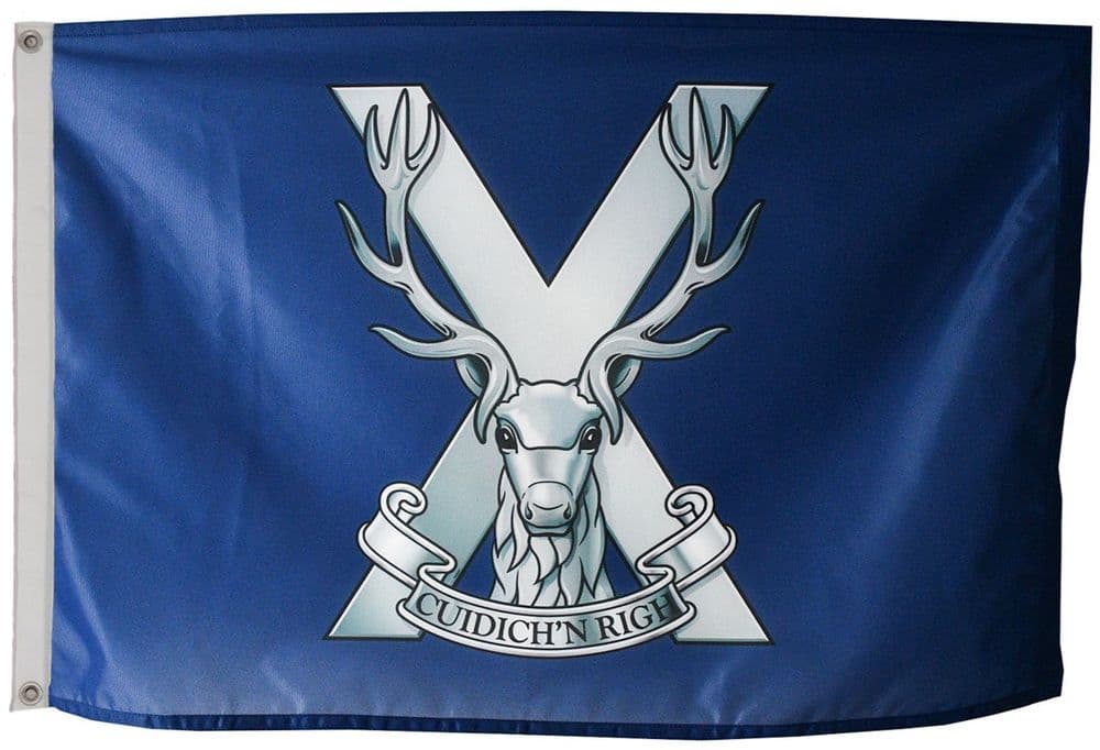 Highland Band of the Scottish Division British Army Flag with Eyelets