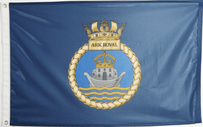 HMS Ark Royal Flag with Eyelets