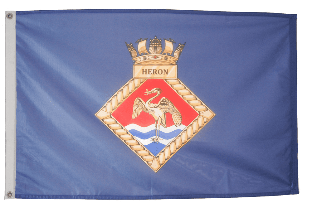 HMS Heron Flag with Eyelets