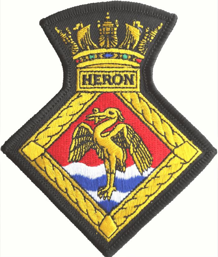 HMS Heron RNAS Yeovilton Fleet Air Arm FAA Crest MOD Embroidered Patch
