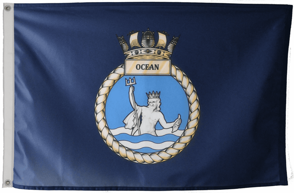 HMS Ocean Flag with Eyelets
