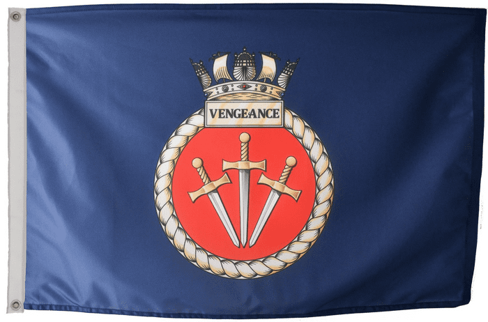 HMS Vengeance Flag with Eyelets
