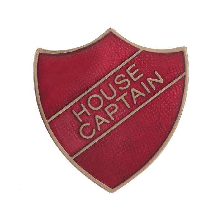 House Captain Red Pin Badge