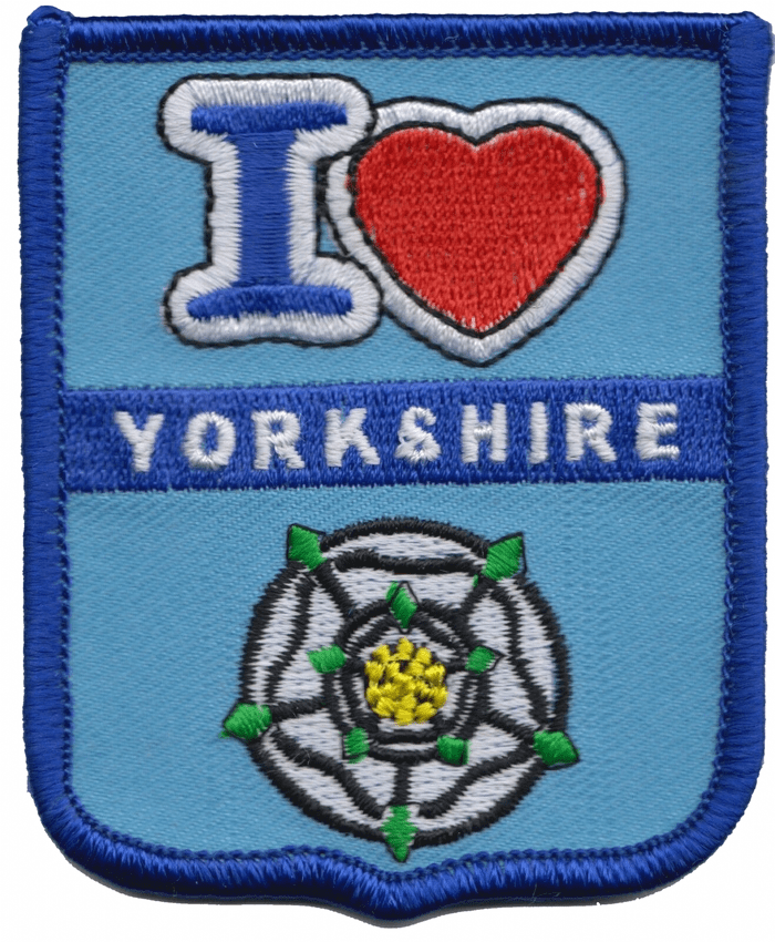 I Love Yorkshire Embroidered Badge a461