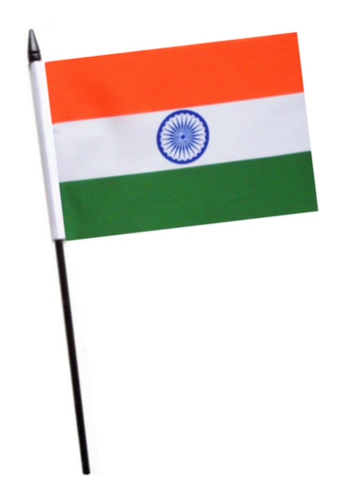 India Small Hand Waving Flag