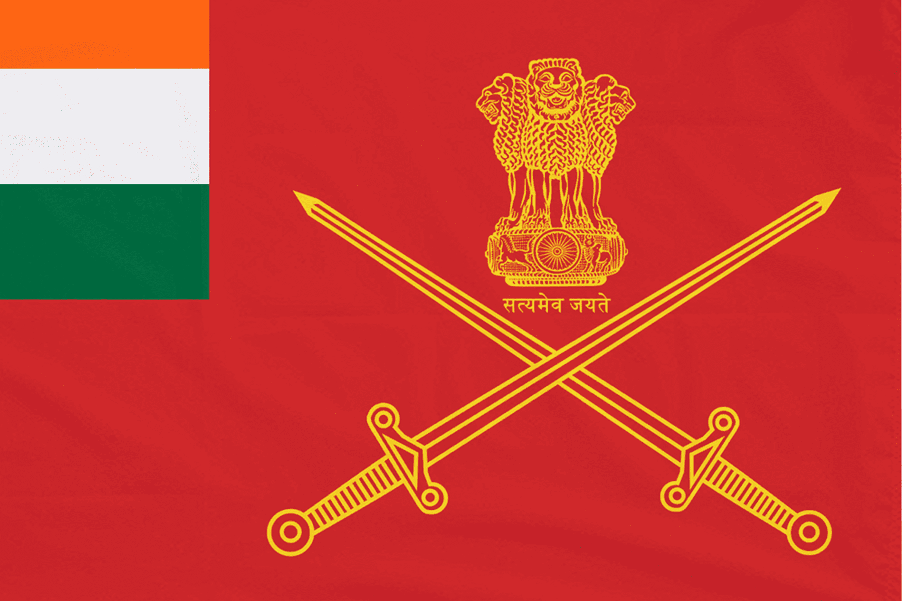 Indian Army Flag with Eyelets