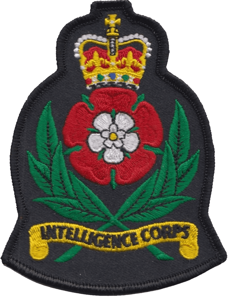 Intelligence Corps British Army Crest MOD Embroidered Patch
