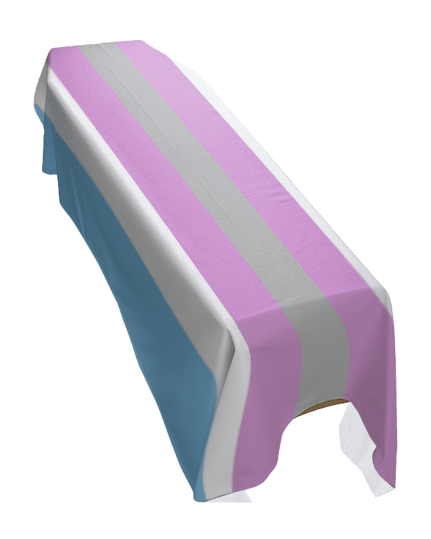 INTERGENDER PRIDE FLAG PREMIUM COFFIN DRAPE
