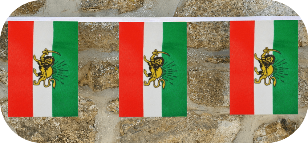 Iran Persia 1964 to 1980 Flag Bunting