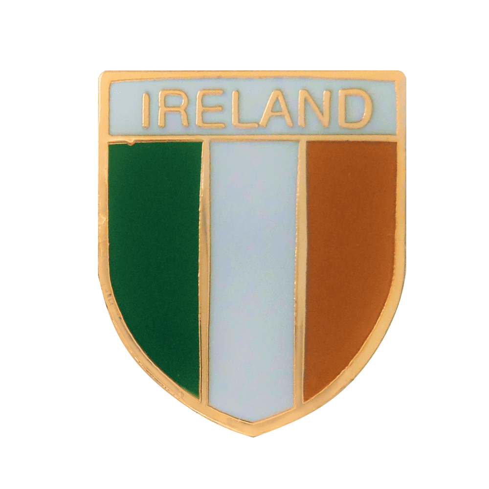 Ireland Flag Shield Pin Badge