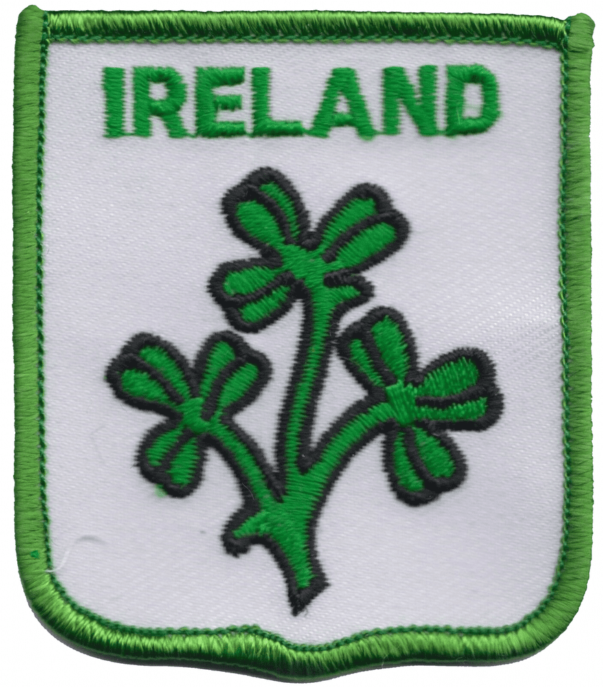 Ireland Shamrock Embroidered Badge a132