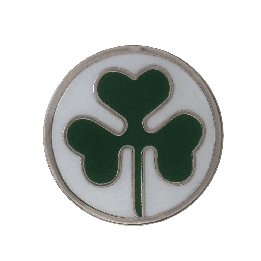 Ireland Shamrock Retro Pin Badge